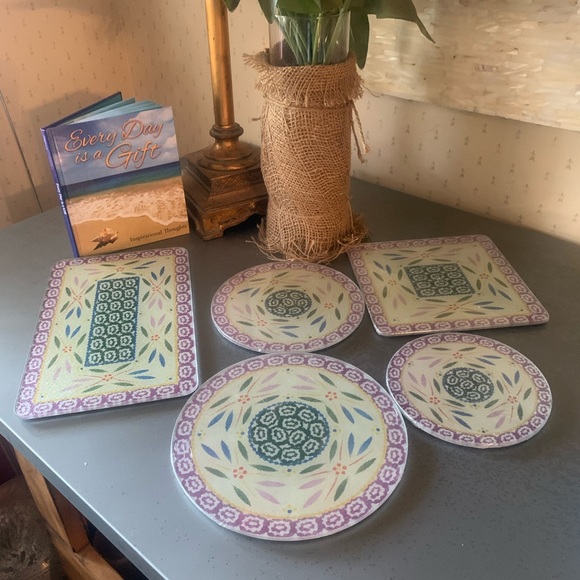 Kitchen | Vintage New Never Used Temptations Old World Confetti Glass ...